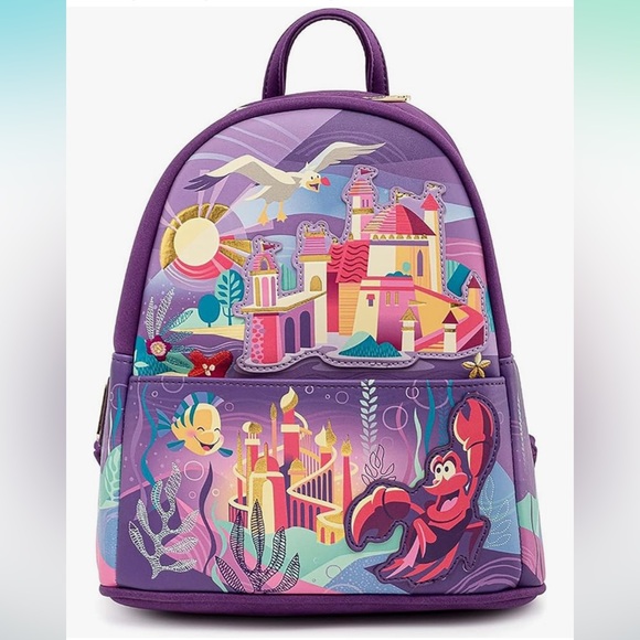 Loungefly | Bags | Loungefly The Little Mermaid Castle Series Backpack ...